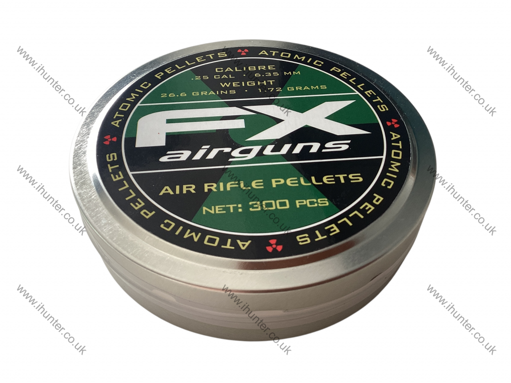 FX .25 Atomic Air Rifle Pellets (Qty 300) L1341 - iHunter